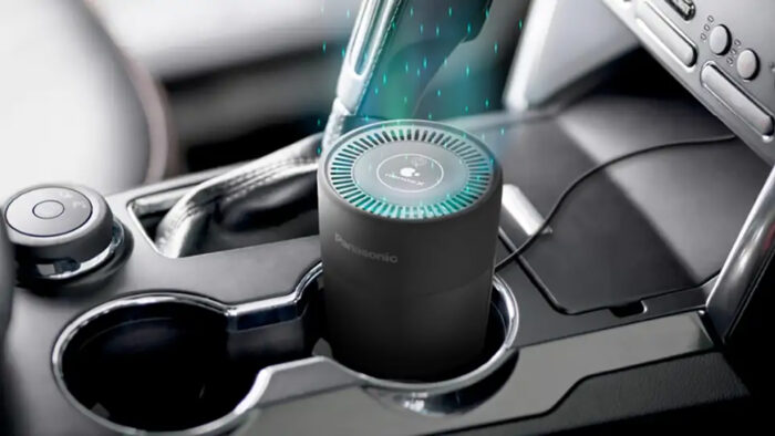 Panasonic Cup Holder Air Purifier Cleans Car Smell - International ...